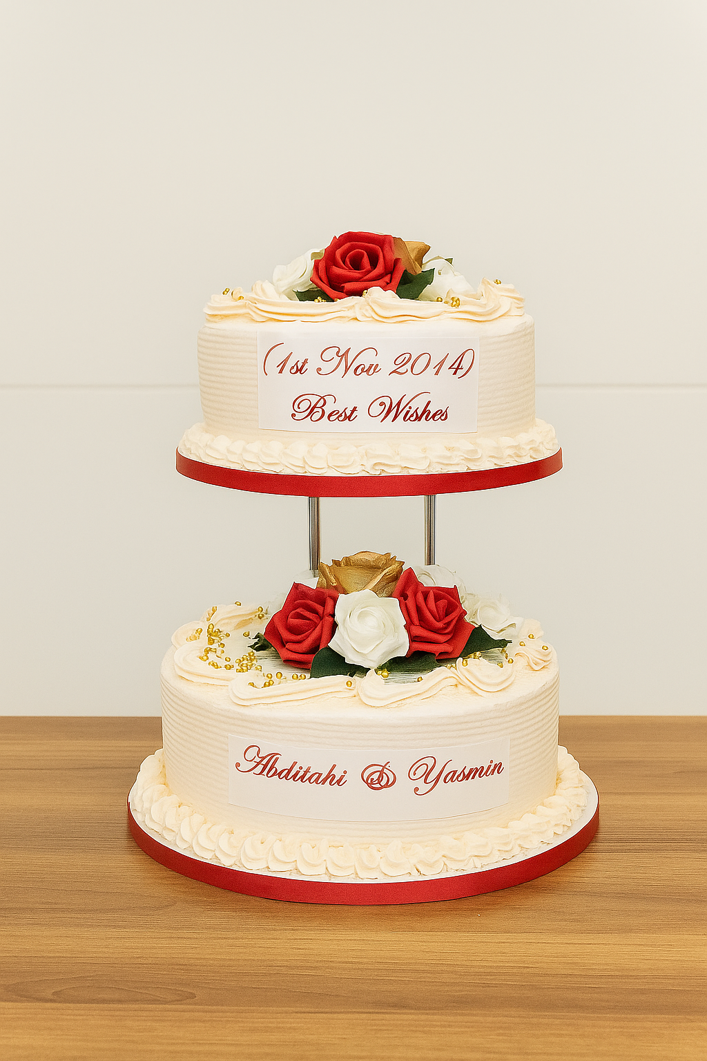 2 Tier Round Cake code W31 – Bismillah Bakery